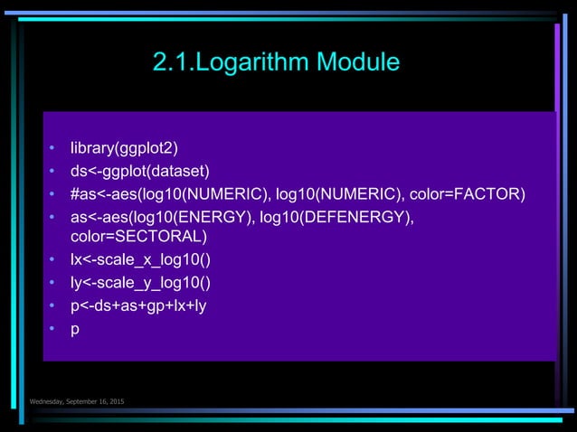 DATA VISUALIZATION WITH R PACKAGES | PPT