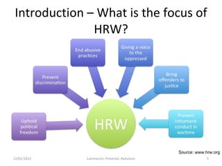 Gg presentation on hrw really last version | PPT
