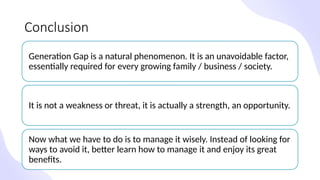 Generation Gap and Strategies to Bridge It | PPT