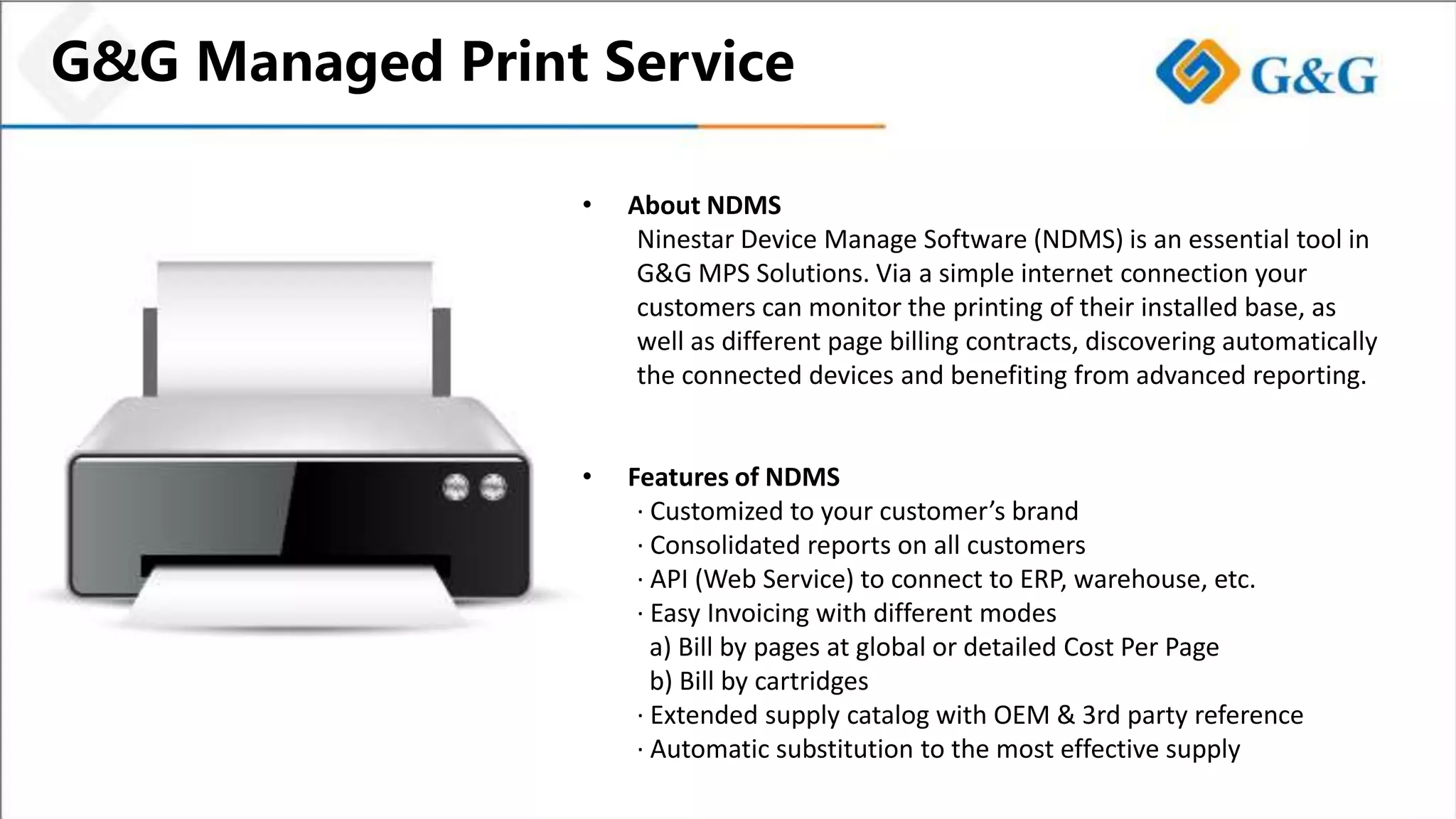 G&G Printers & MPS Introduction | PPTX