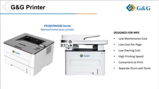 G&G Printers & MPS Introduction | PPT