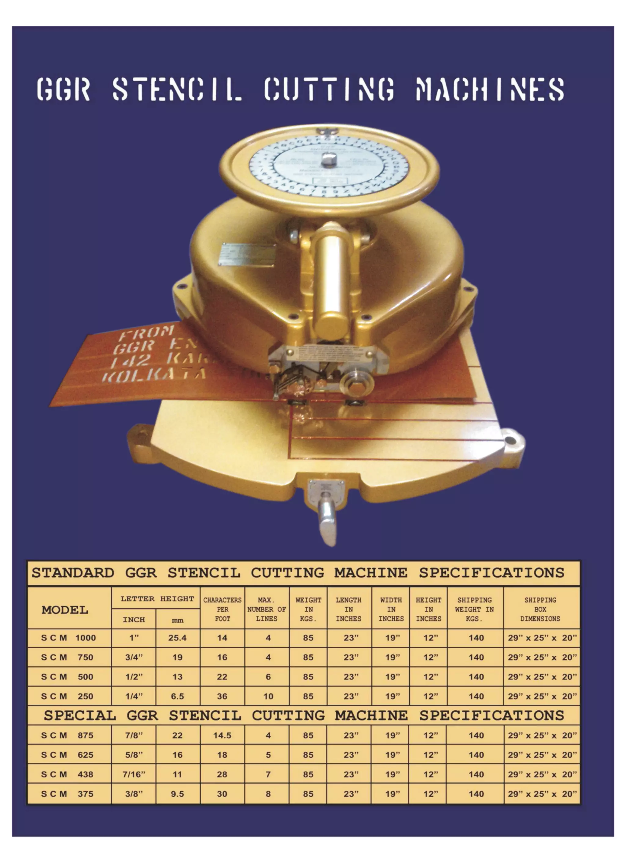 GGR Stencil Cutting Machines | PDF