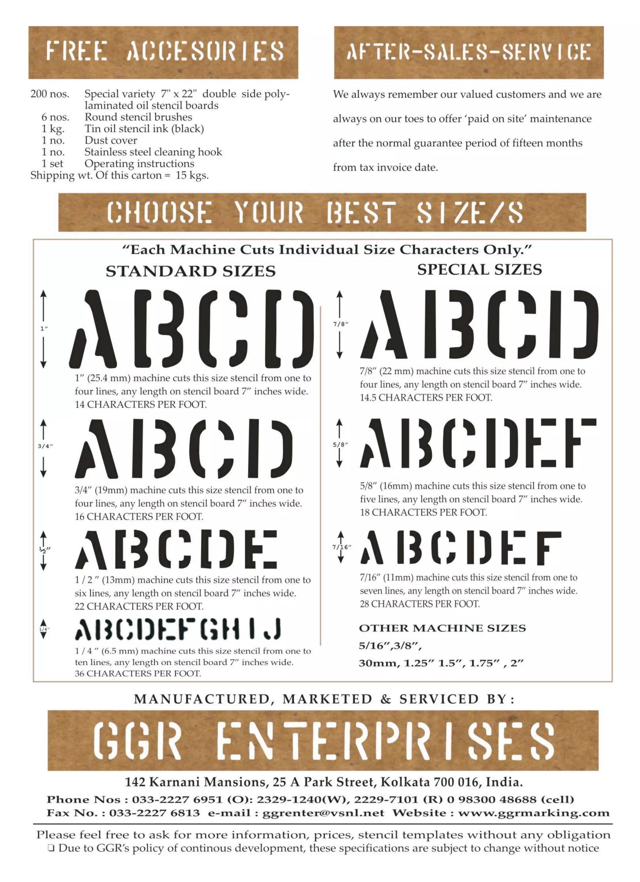 GGR Stencil Cutting Machines | PDF