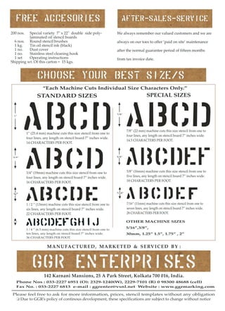 GGR Stencil Cutting Machines | PDF