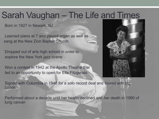 Female Jazz Vocalists | PPTX