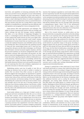 Self-Reported Mobile Phone Use & Workplace Productivity between Age ...