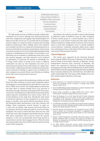 Factors Affecting Healthcare Access for Older Immigrants: A Qualitative Study with Service Users ...
