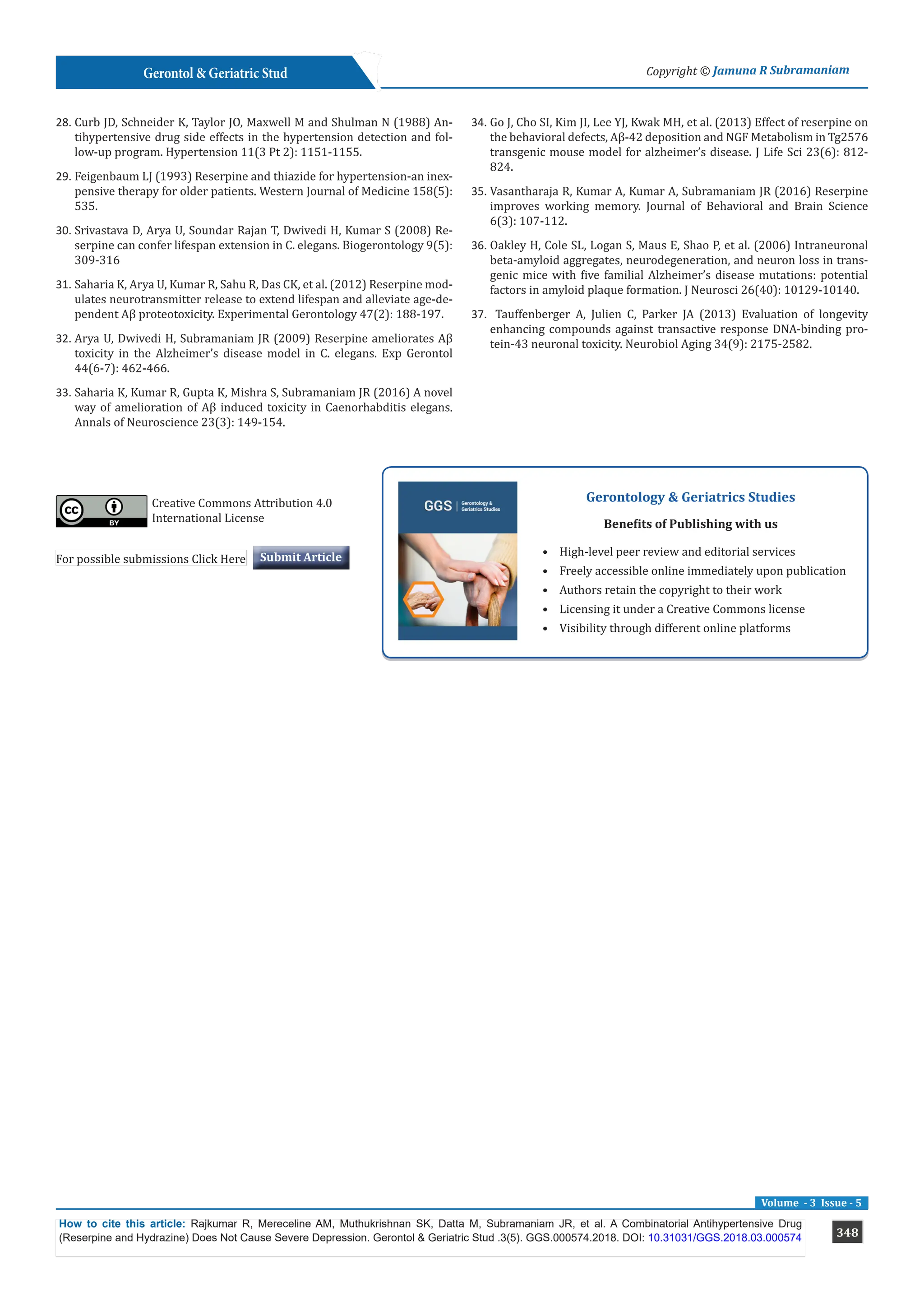 A Combinatorial Antihypertensive Drug (Reserpine and Hydrazine) Does ...