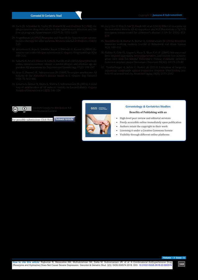 A Combinatorial Antihypertensive Drug (Reserpine and Hydrazine) Does ...