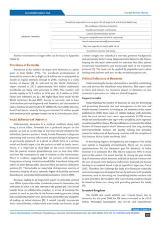 Physiotherapy in Dementia_Crimson Publishers | PDF