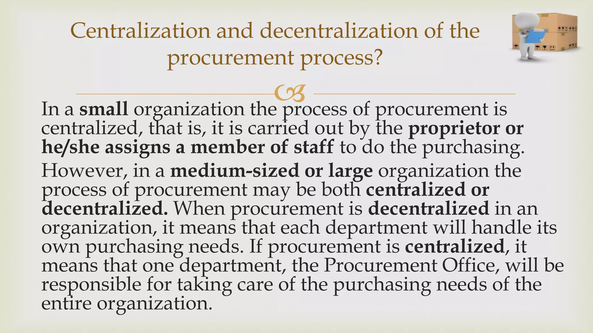 Functions of the procurement and inventory management office | PPT