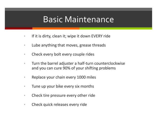 GGTC Bike 101 | PPT