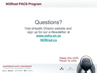 NORrad PACS Program Northern Radiology – Picture Archive Communication ...