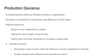 Workplace deviance: cheating at work | PPT