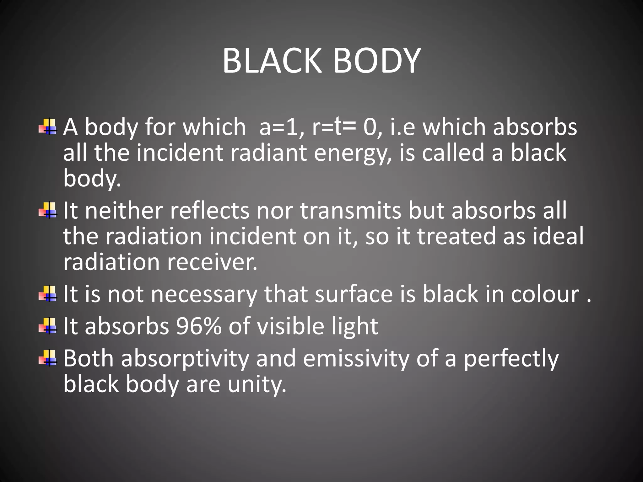 Concept of Grey body and Black body | PPTX