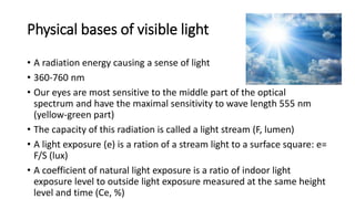 Importance Of Light In Hygiene | PPTX
