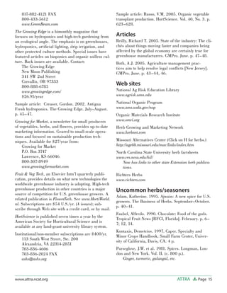 Herbs: Organic Greenhouse Production | PDF