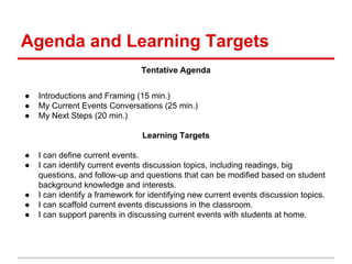 Current Events Discussions for Elementary Classrooms | PPT | Free Download