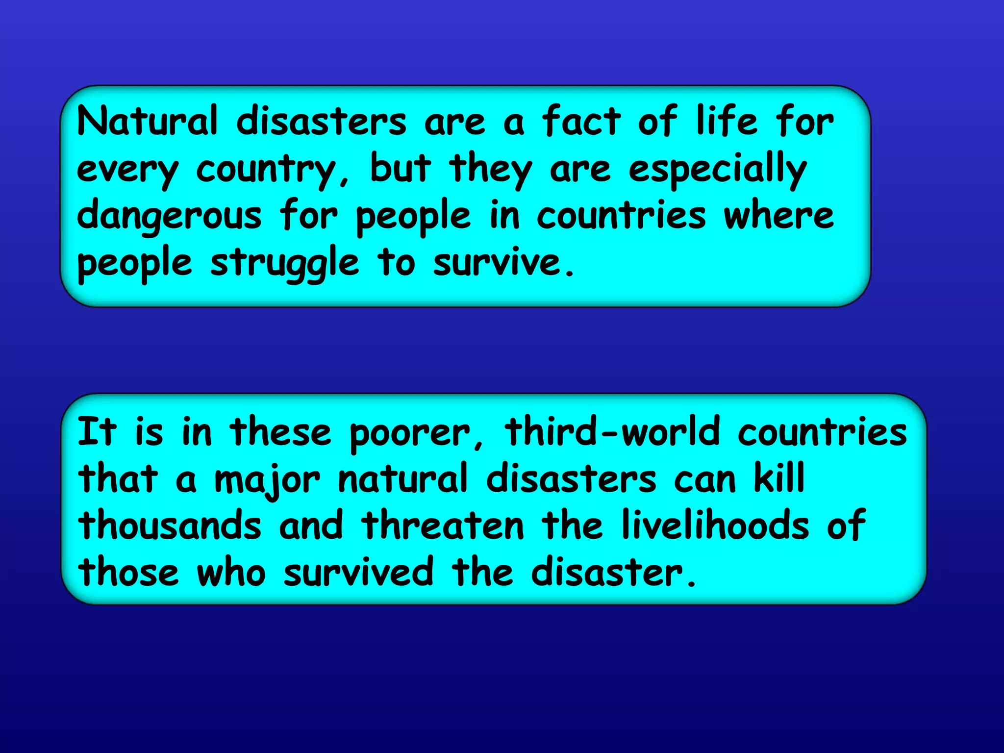 Poverty Reduce, the Essential Issue to Disaster Risk Reduction in ...