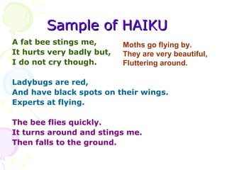 Teaching haiku poem | PPT