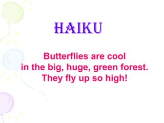 Haiku Poems About Nature For Kids