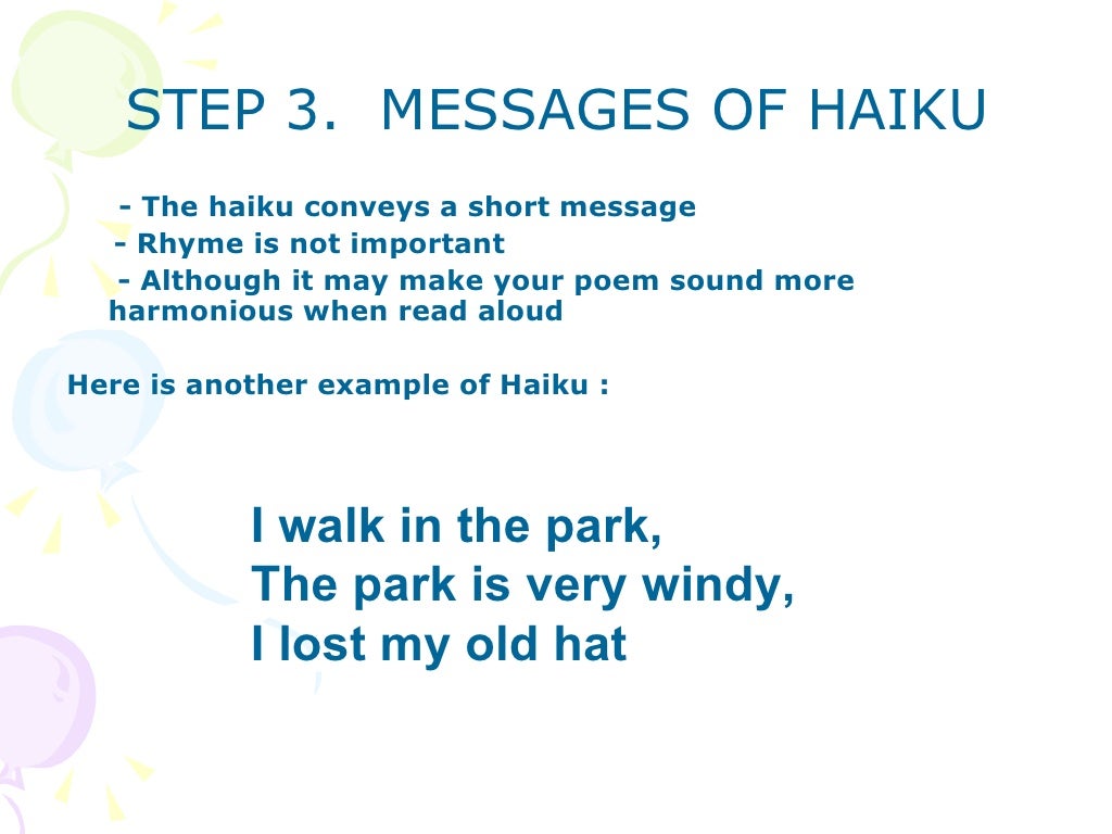 Teaching Haiku Poem