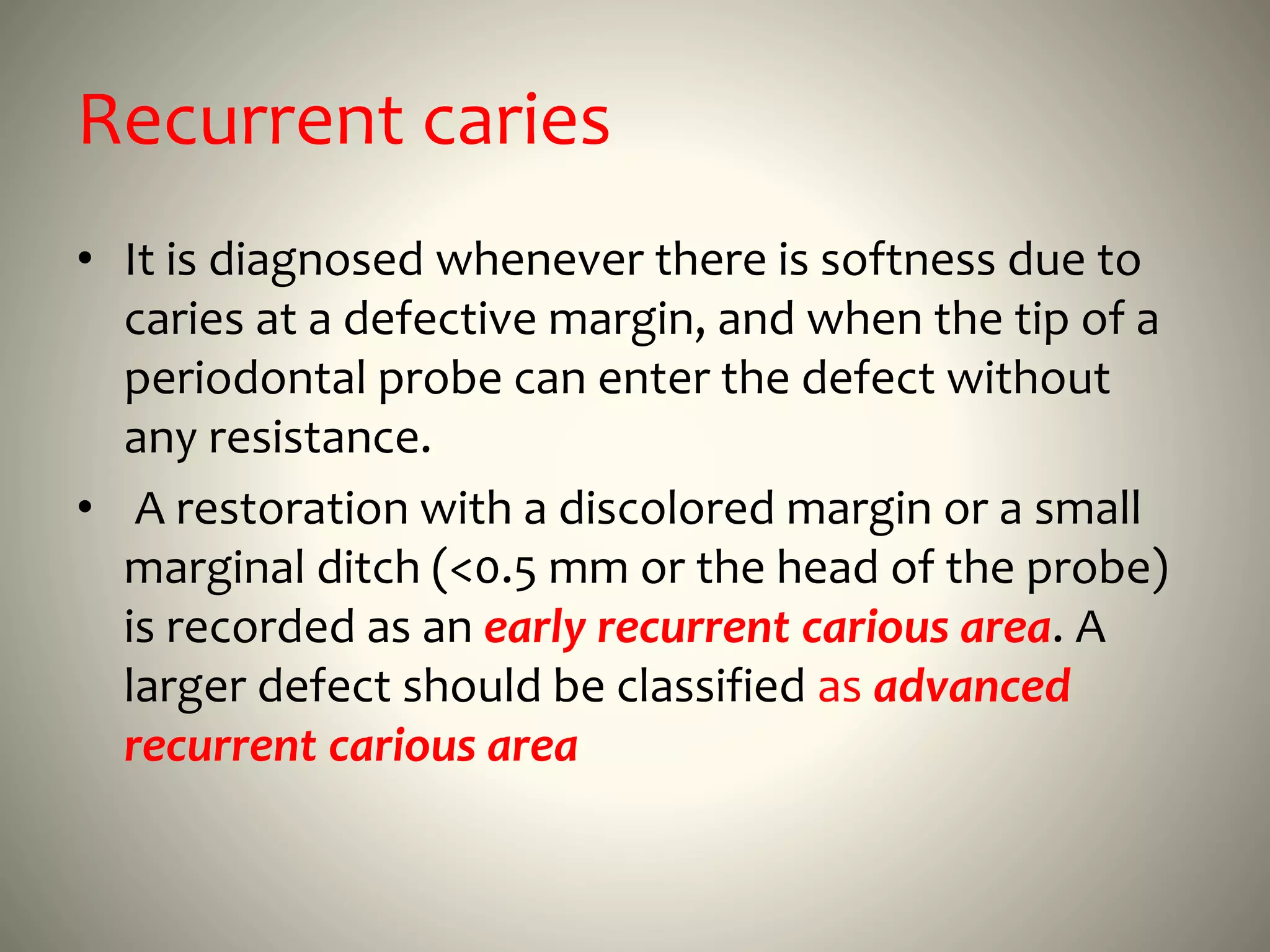 Detection and diagnosis of dental caries | PPTX