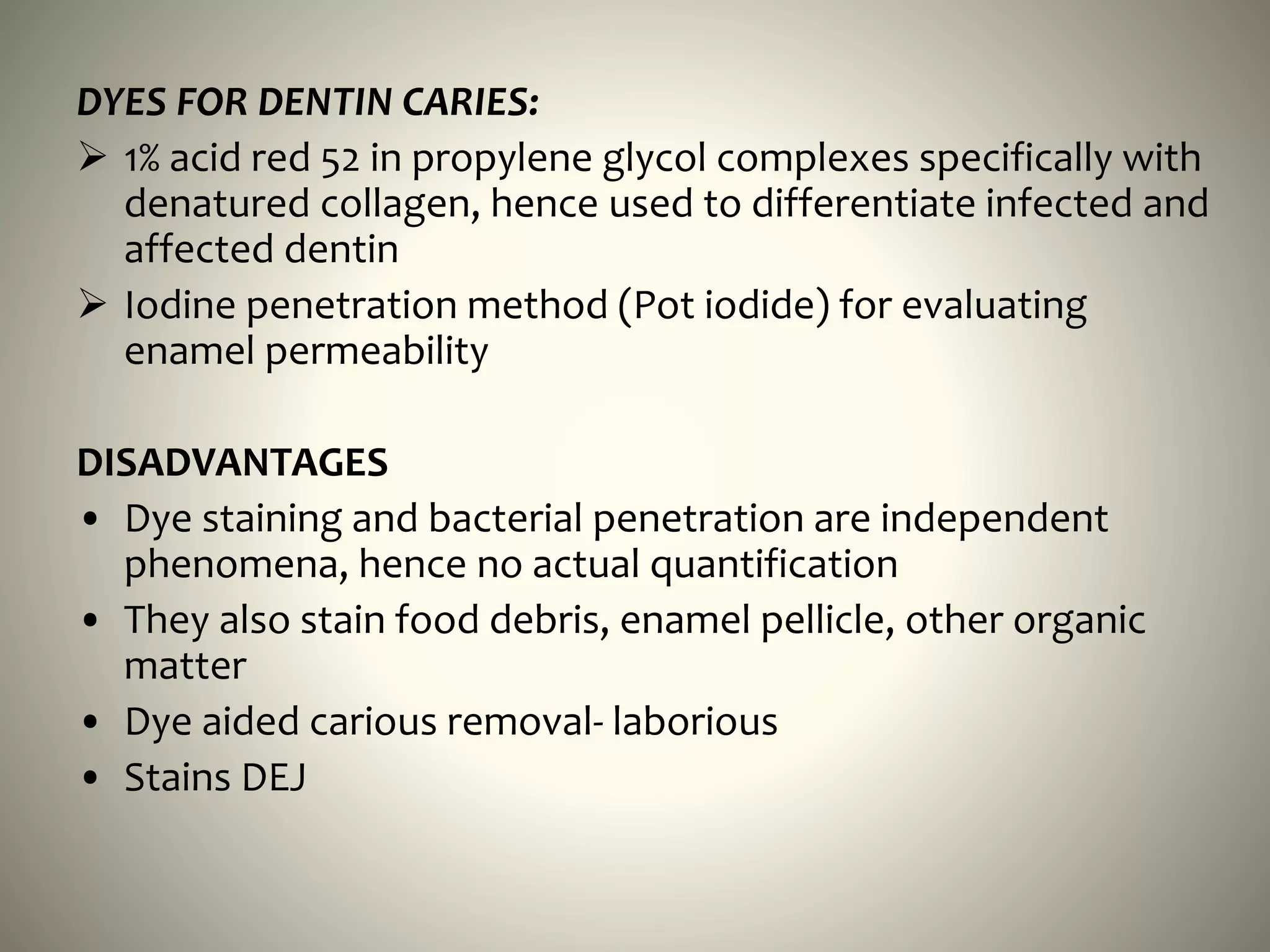 Detection and diagnosis of dental caries | PPTX