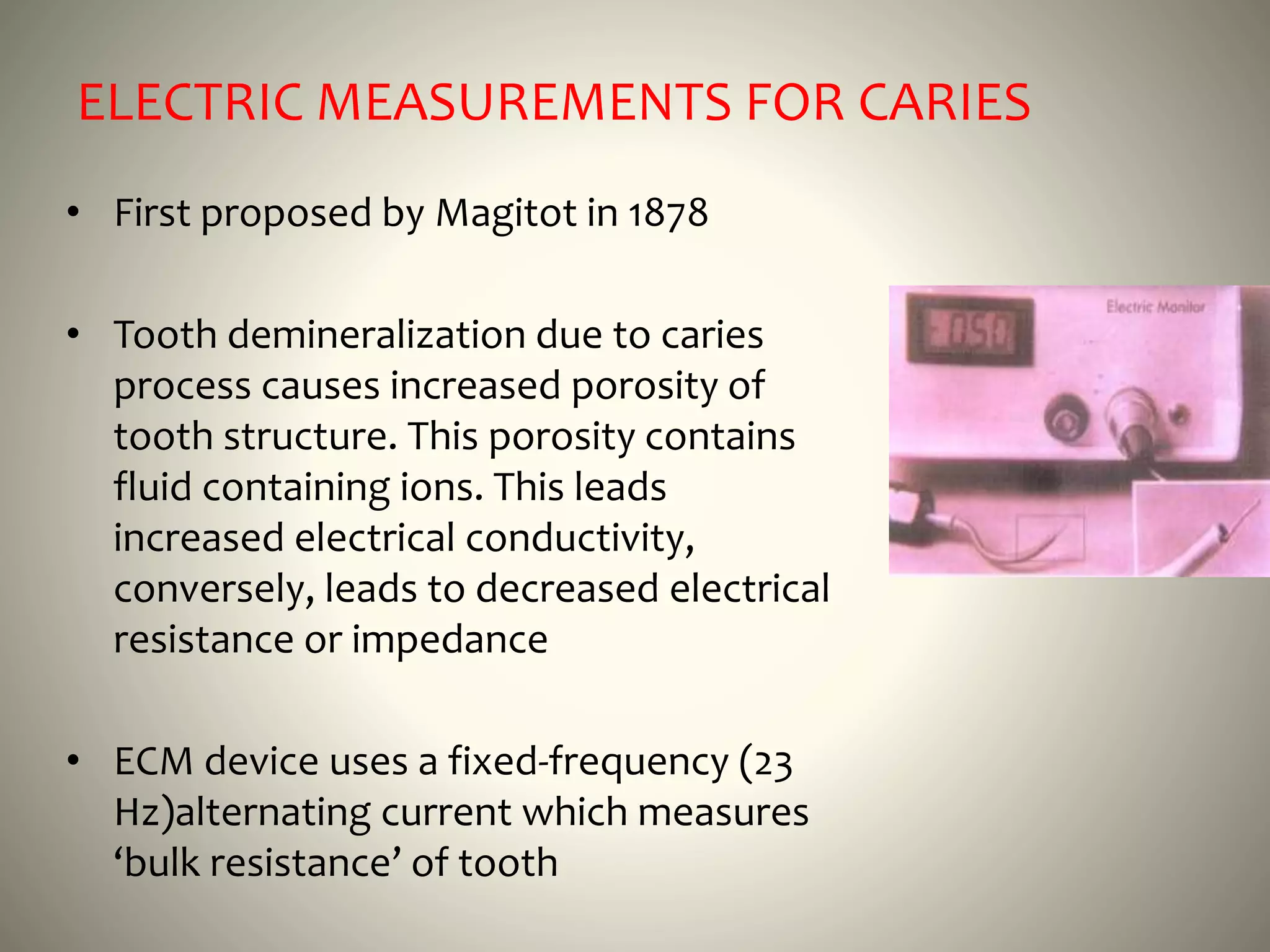 Detection and diagnosis of dental caries | PPTX