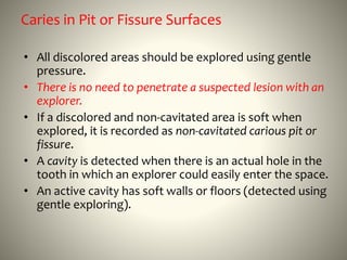 Detection and diagnosis of dental caries | PPTX