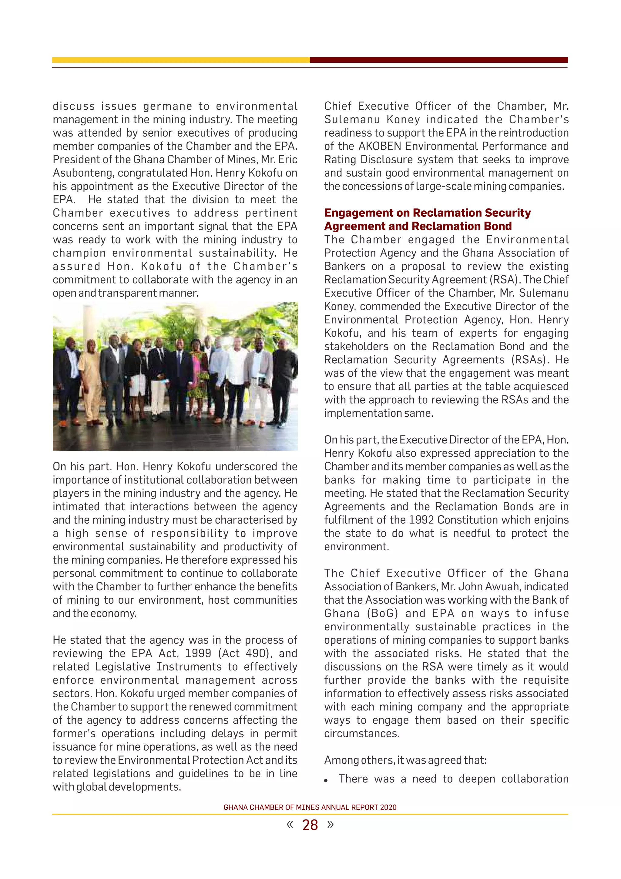 Ghana chamber of mines - 2020 report | PDF