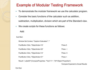 Test automation | PPT