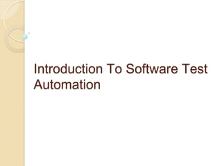 Test automation | PPT