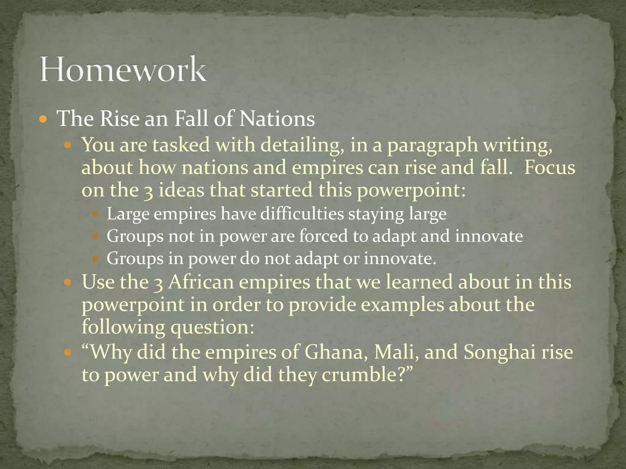 Ghana, mali, songhai ppt | PPTX