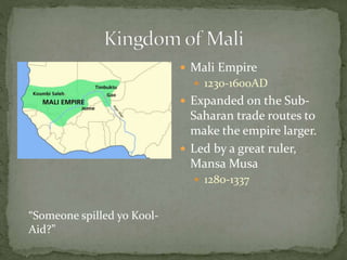 Ghana, mali, songhai ppt | PPTX