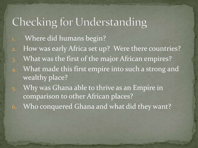 Ghana, mali, songhai ppt | PPTX