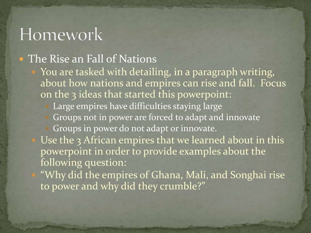 Ghana, mali, songhai ppt | PPTX