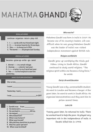 Mahatma Ghandi | PDF | Hinduism | Religion & Spirituality