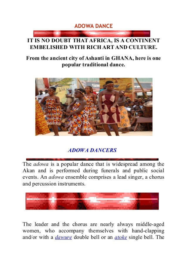 Ghanian adowa dance