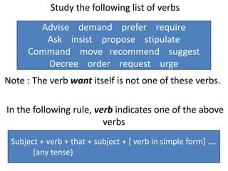 SUBJUCNTIVE VERB | PPT