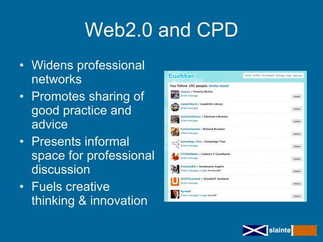 Removing Barriers: developing national guidelines for library use of Web2.0 | PPT