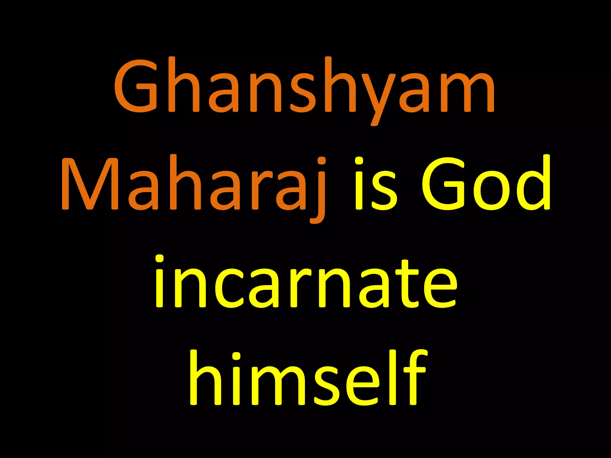 Ghansyam Maharaj Stories | PPTX