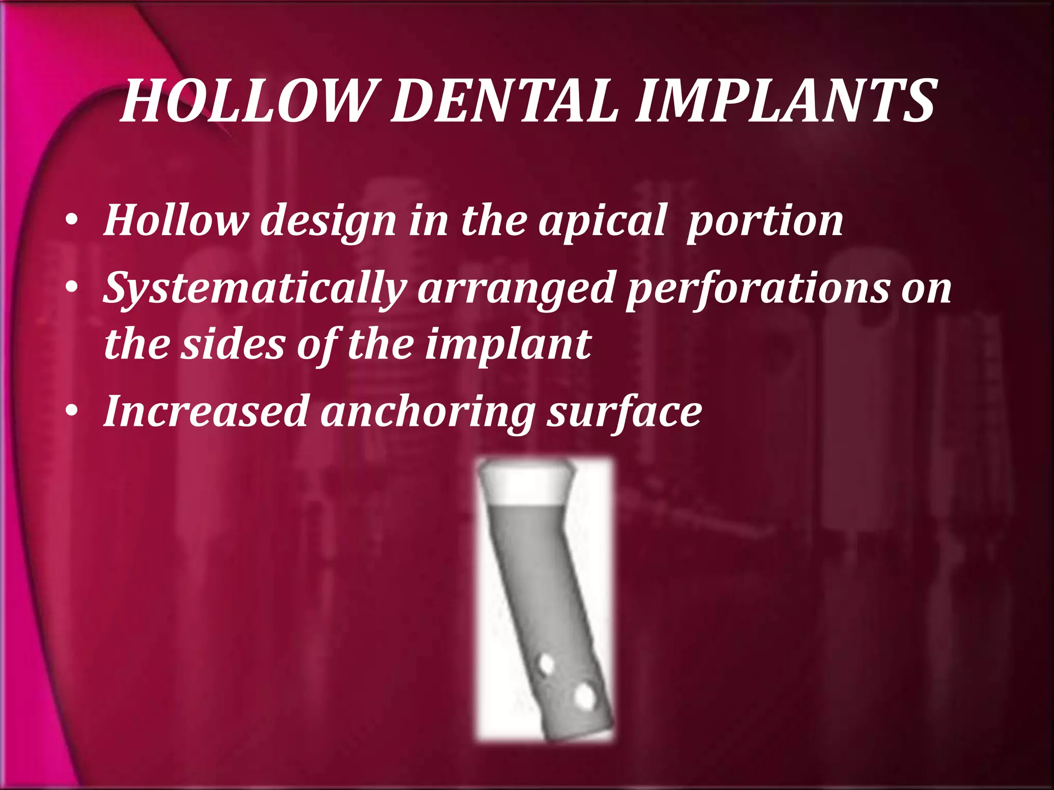 types and classification of dental implants | PPTX