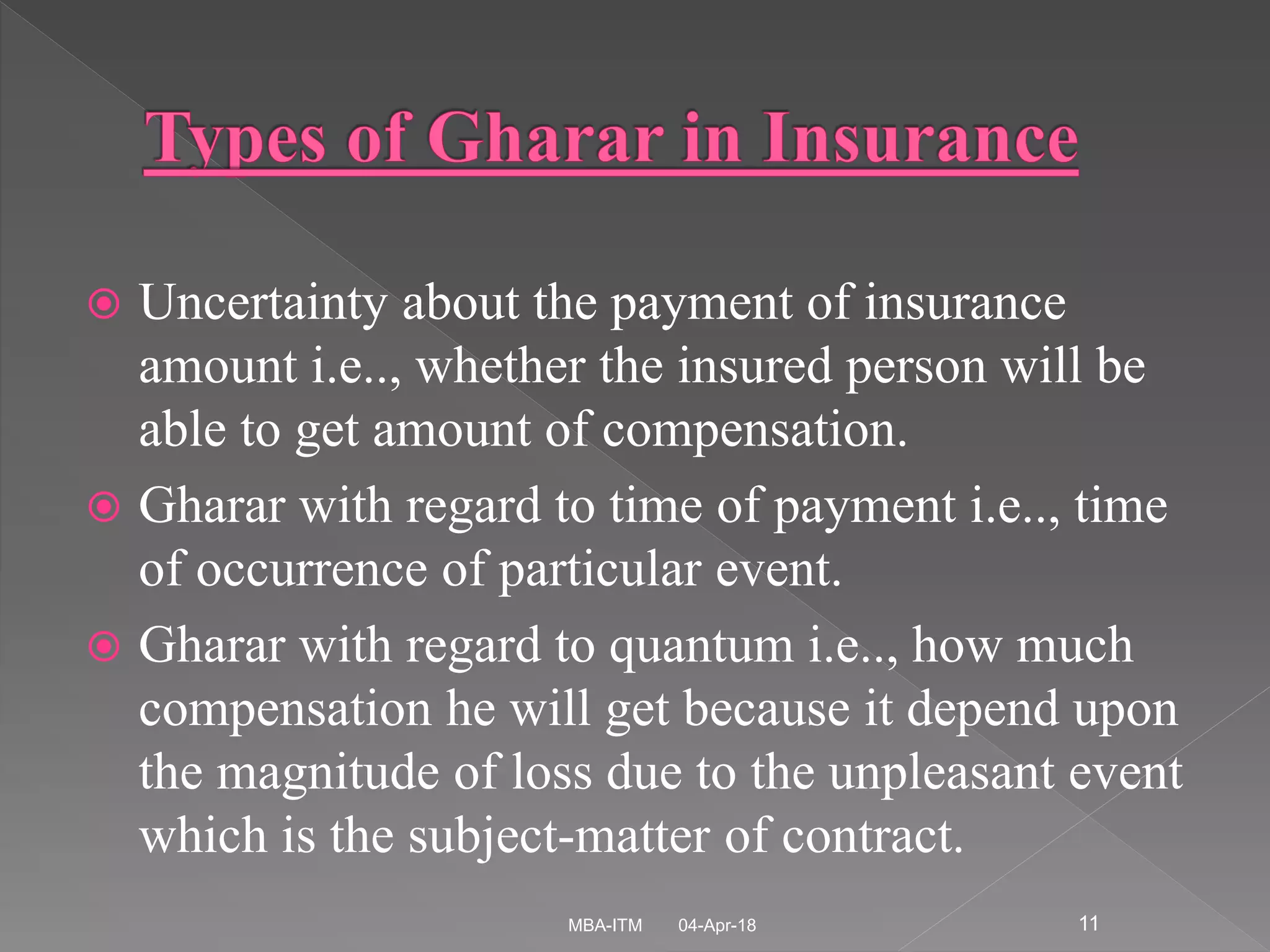 Gharar (uncertainty) | PPTX