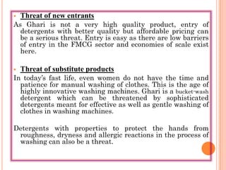 Ghari detergent ppt | PPTX
