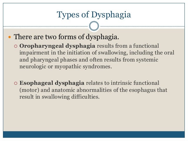 Dysphagia