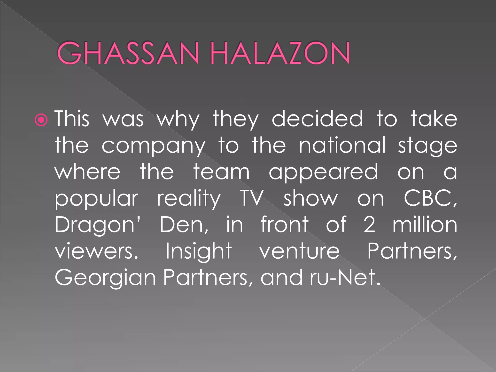 Ghassan Halazon | PPT