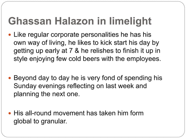 Ghassan halazon | PPTX