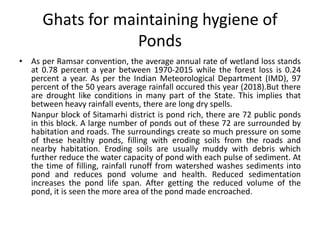 Ghats for maintaining hygiene of ponds | PPT
