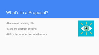 Tips for Submitting a Proposal to Grace Hopper GHC 2020 | PPTX
